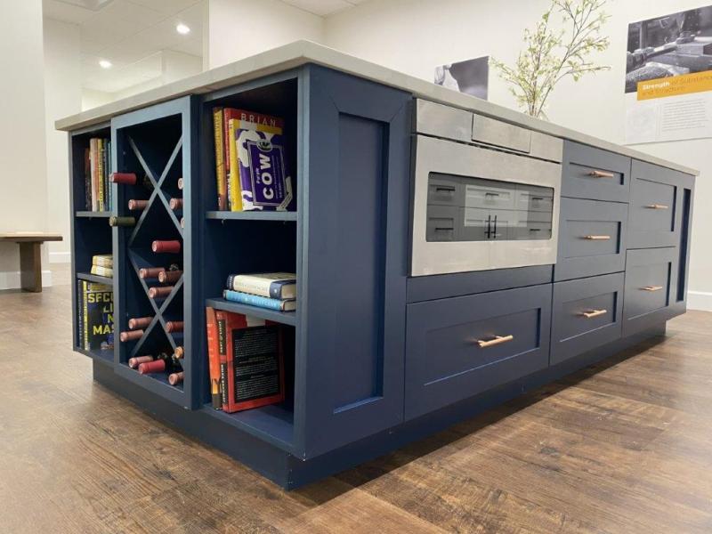 Navy Blue Shaker Frameless Kitchen Cabinets | RTA Cabinet Store
