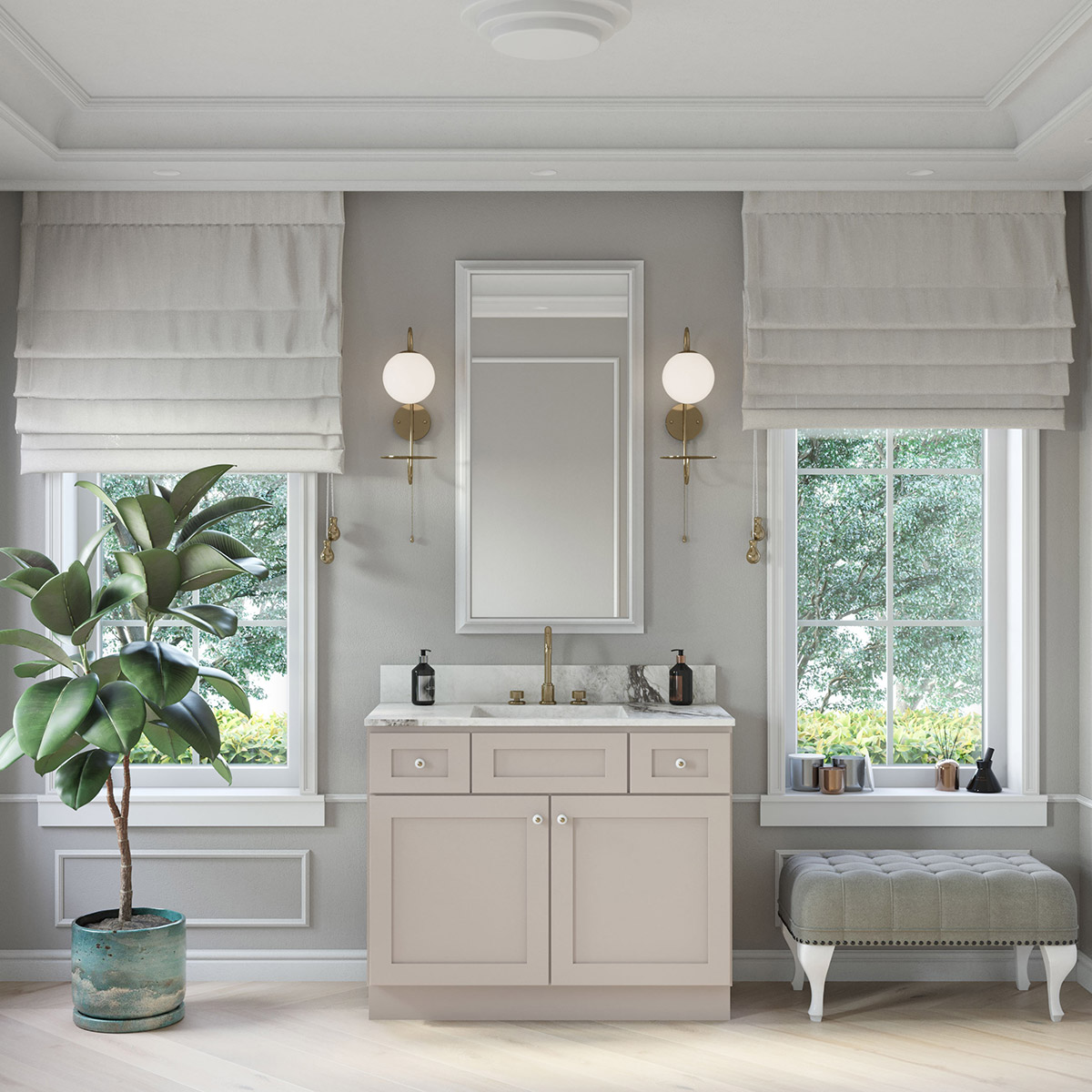 Weston Sand Shaker 42" Vanity | RTA Cabinet Store